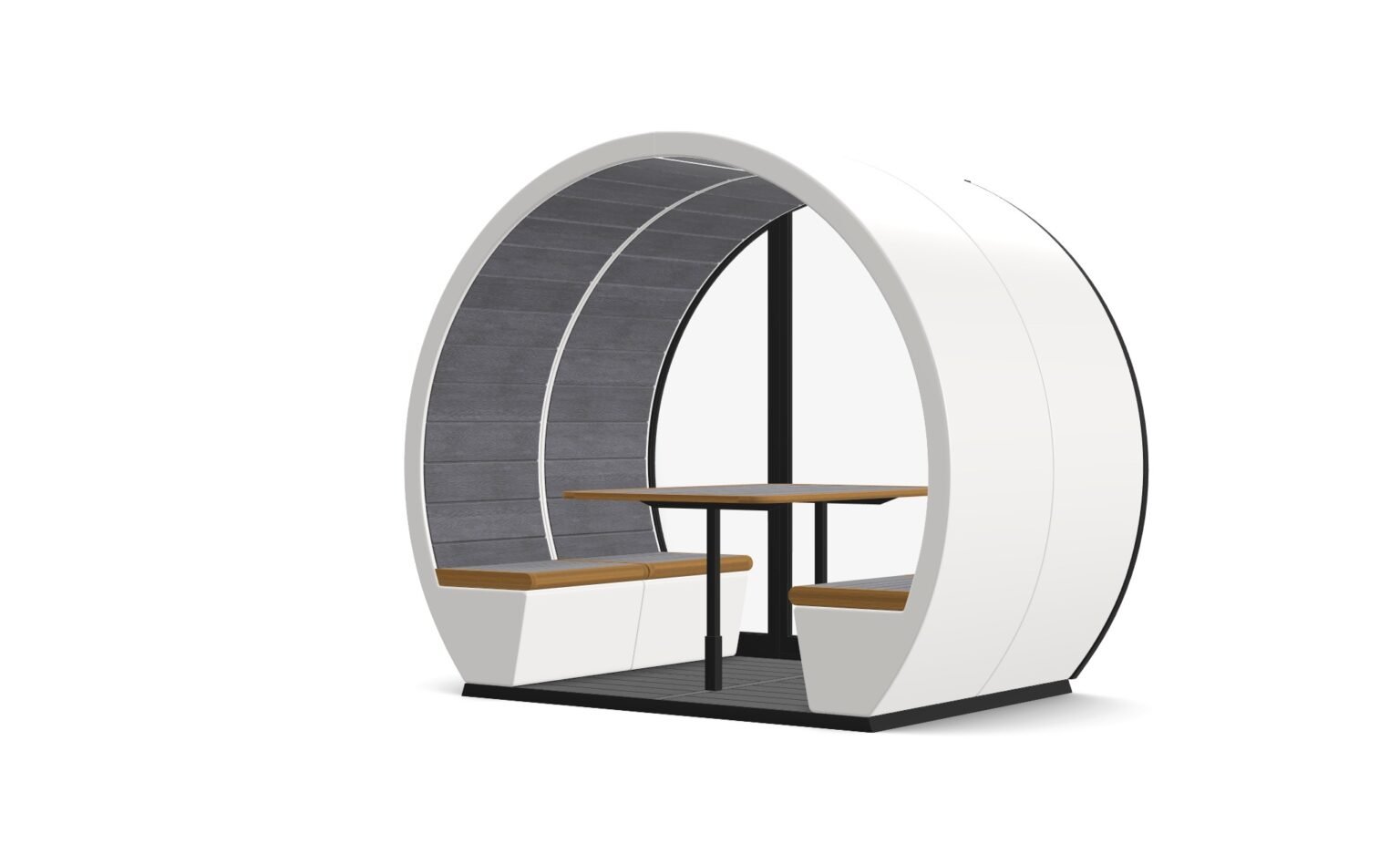 Outdoor Pod - Part Enclosed - The Meeting Pod Company